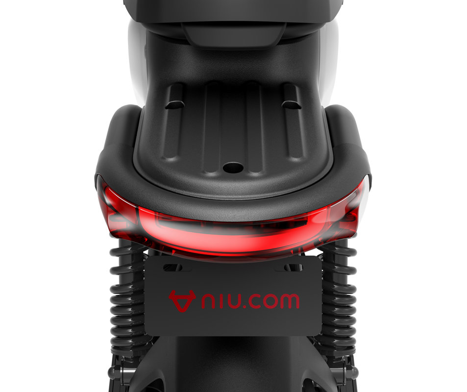 NIU UQi Sport electric scooter / black with red stripes - NIU UQi ...